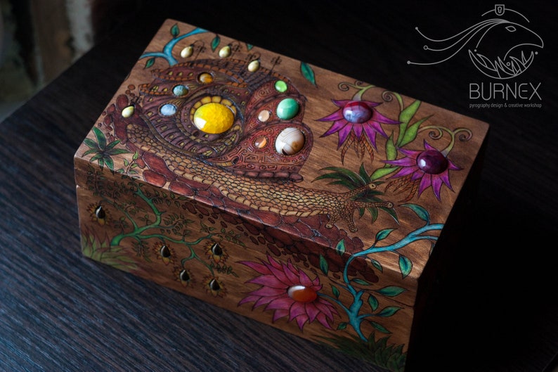 EXAMPLE LISTING Wooden Custom Treasury Box Engraved Wooden - Etsy