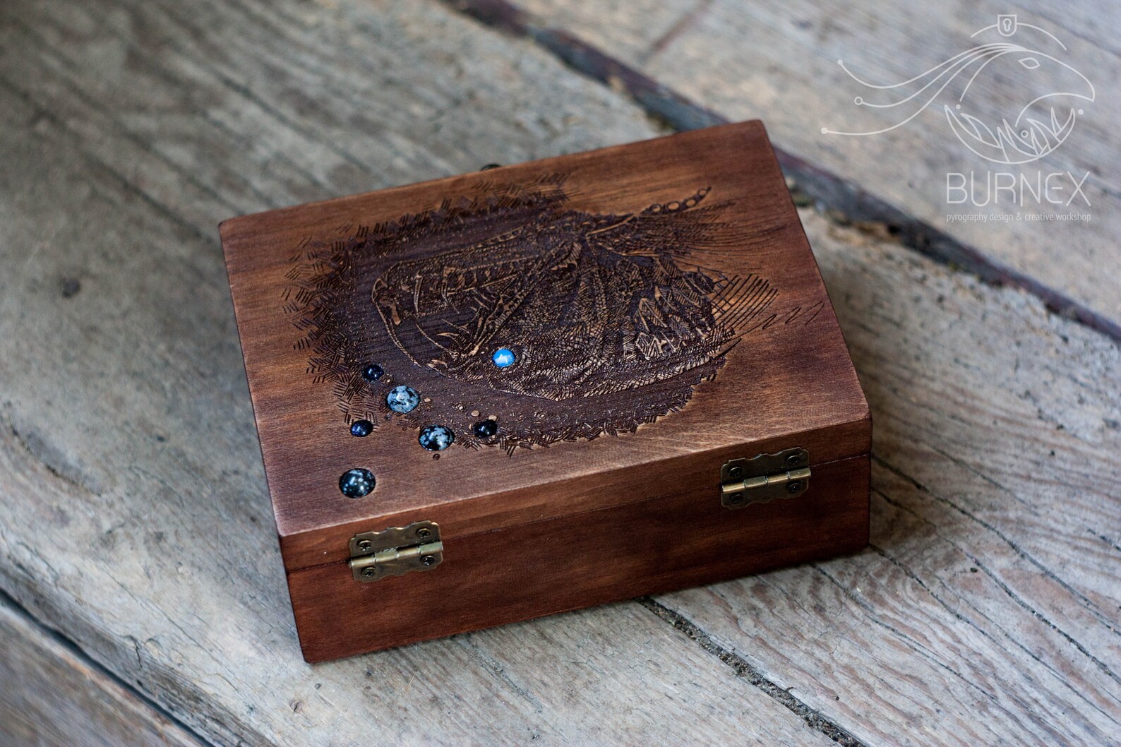 Wooden Jewelry Viperfish Box Creepy Box Tarot Box Box - Etsy
