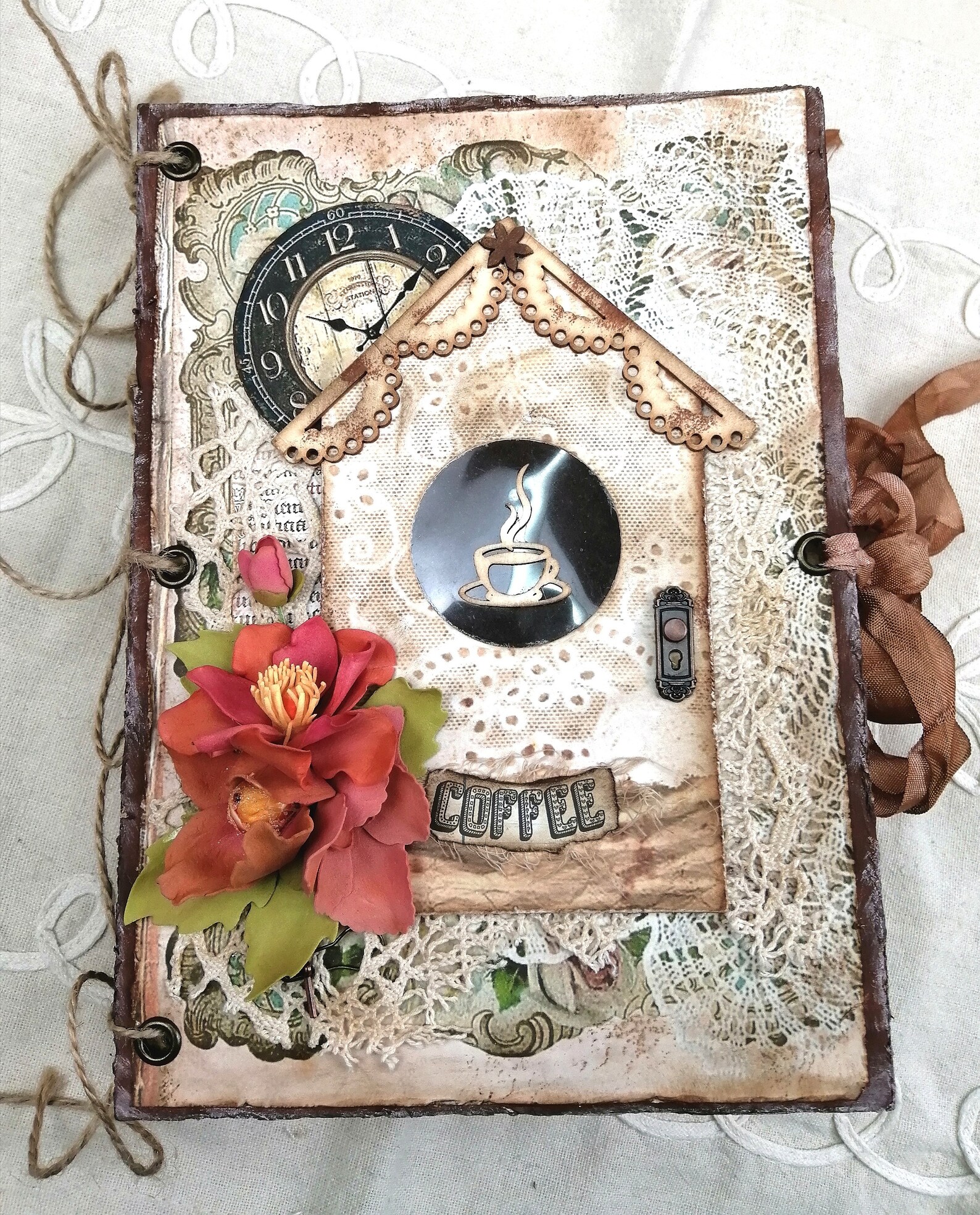 Coffee Junk Journal Coffee Theme Journal Grunge Journal - Etsy