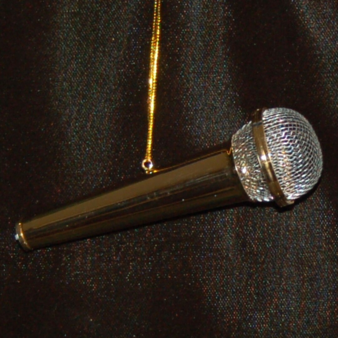 Personalized Microphone Personalized Christmas Ornament - Etsy