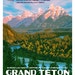 Grand Teton National Park Poster WPA Style 13 X 19 Scenic Prints Nature ...