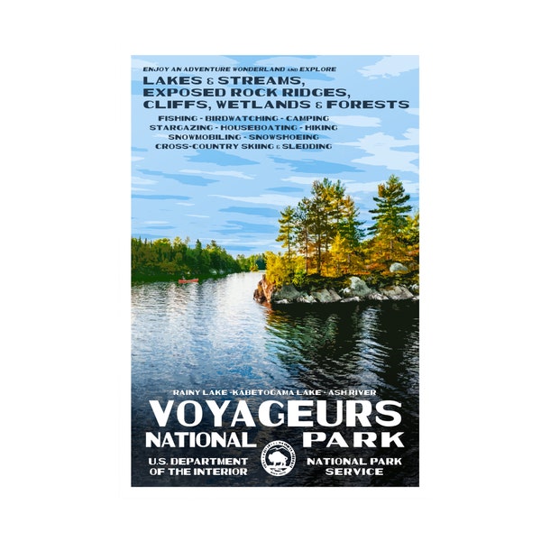 Voyageurs National Park Poster - Etsy