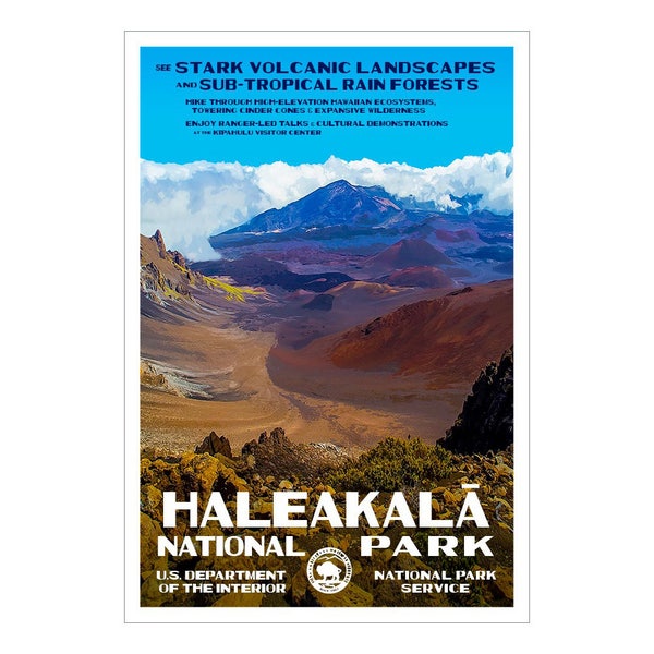 Haleakalā National Park Poster - Etsy