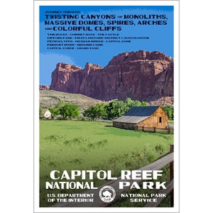 Utah's Mighty Five National Park Posters, Arches Park Photography ...