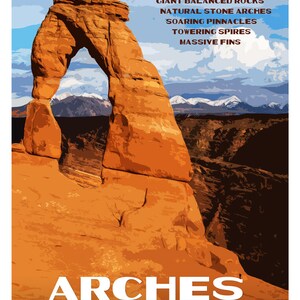 Utah Mighty Five National Parks Poster Set, Vintage Travel Art Print - Etsy