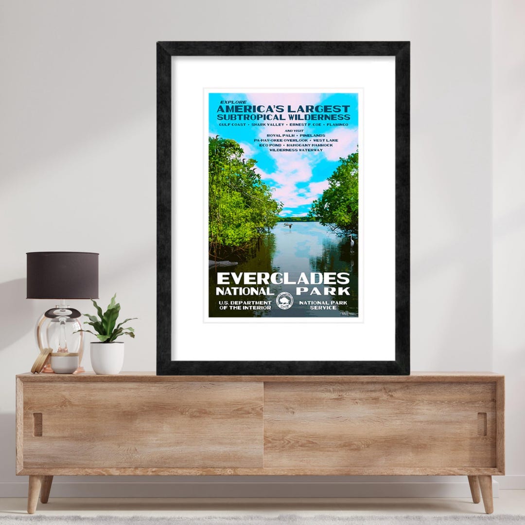 Everglades National Park Wpa-style Poster, Florida Nature Photography ...
