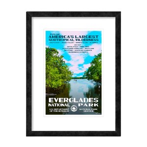 Everglades National Park Wpa-style Poster, Florida Nature Photography ...