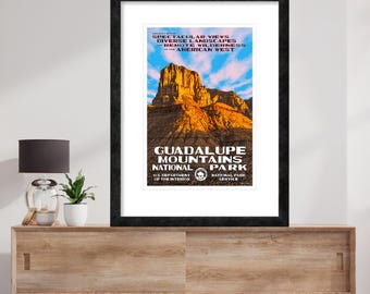 Guadalupe Mountains National Park Poster - Etsy