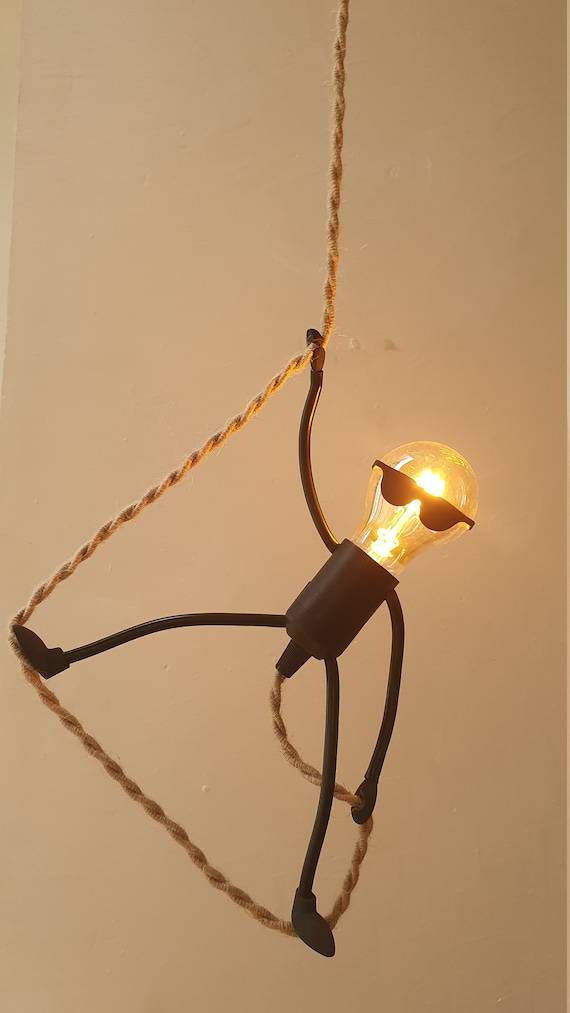 Mr.bright WITH SUNGLASSES. Playful Pendant Light. Unique Fun | Etsy