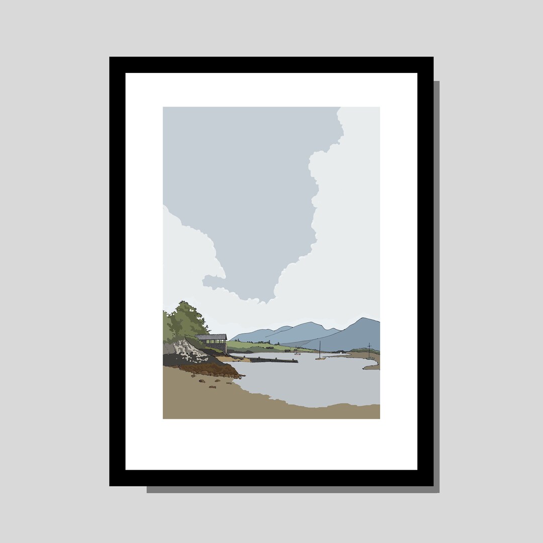 Art Print of West Coast Ireland, Irish Wall Art, Contemporary View of ...