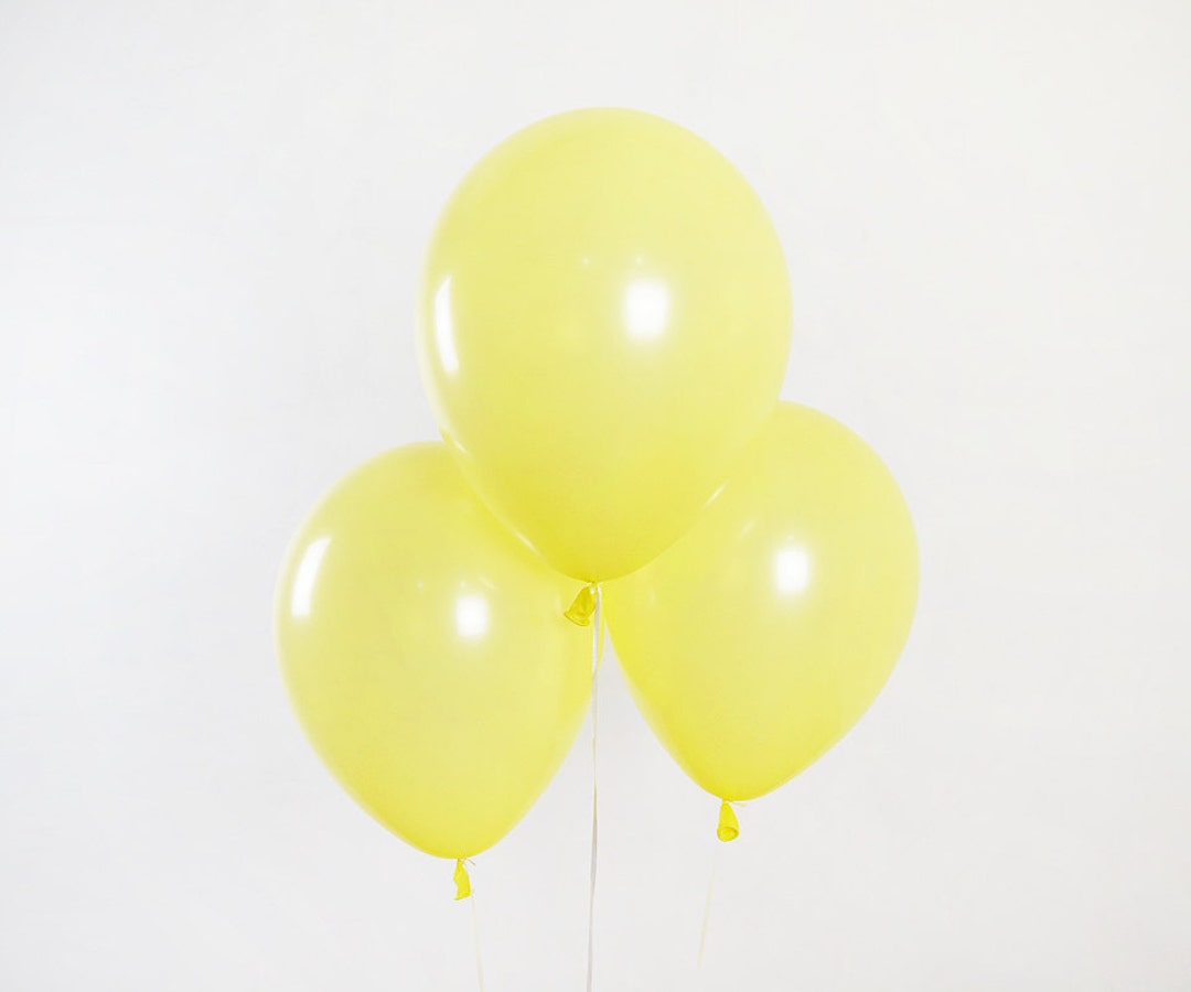 11 Inch Pearl Pastel Yellow Balloon, Yellow Balloons, Yellow Baby ...