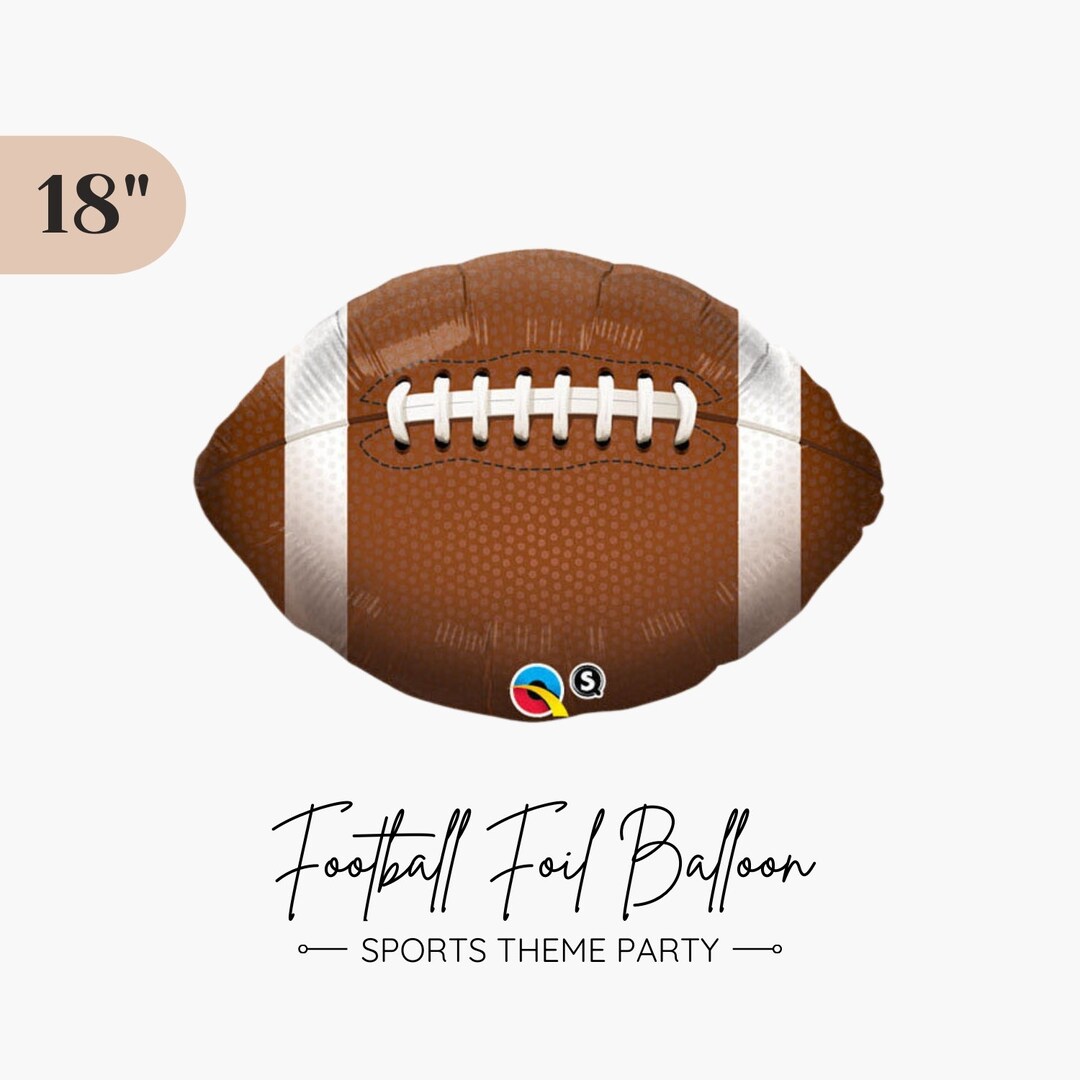 Football Foil Balloon 18", Sports Theme Birthday Party Decoration ...