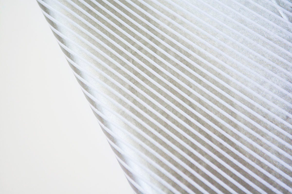 Silver Striped Tissue Paper Silver Holiday Gift Wrapping - Etsy