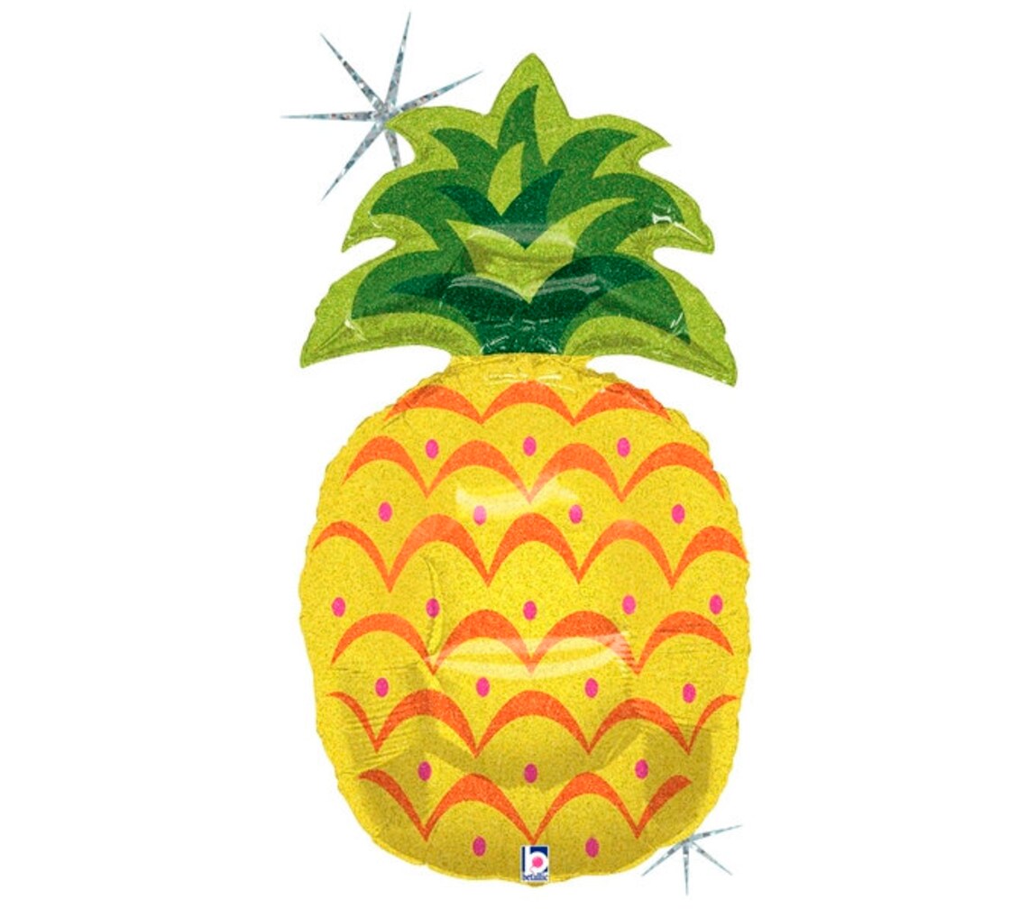 Jumbo Pineapple Foil Balloon, Pineapple Birthday Party, Beach Aloha ...