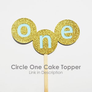 One Cake Topper Glitter One Cake Topper First Birthday | Etsy