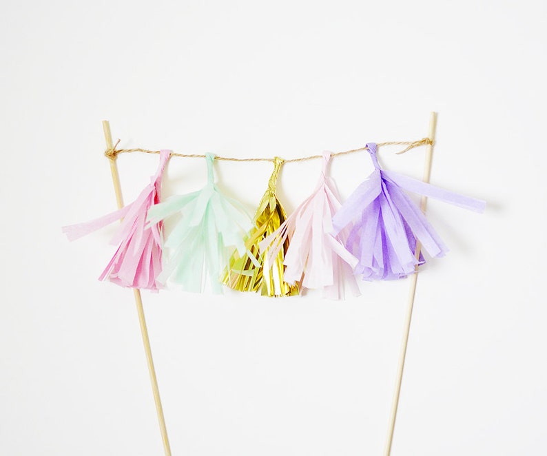 Unicorn Tassel Cake Topper Unicorn Party Decor Unicorn - Etsy