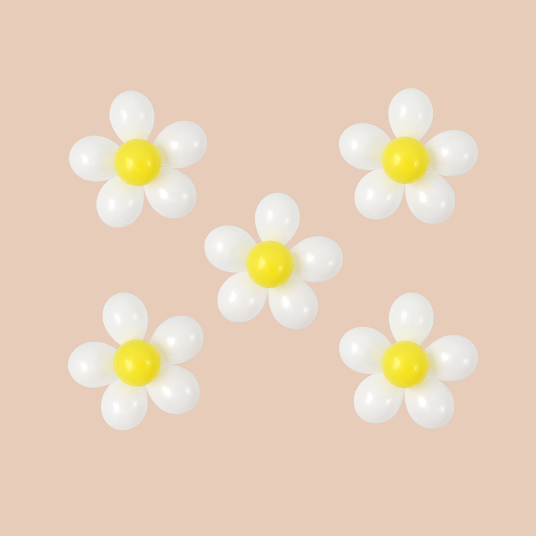 Daisy Balloon Kit, Daisy Balloon DIY, Groovy Party Decoration, Spring ...