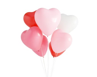 Cute Heart Faces Balloon Bouquet Valentine's Day Party | Etsy