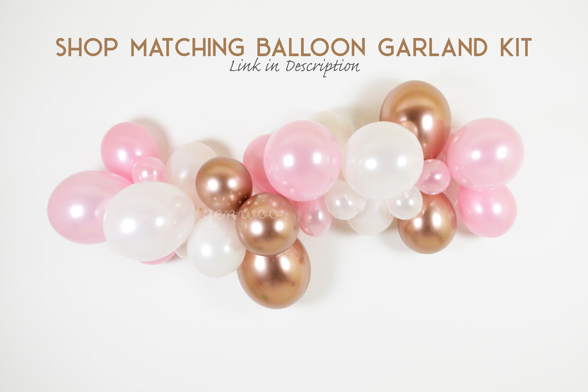 Rose Gold Pink Balloon Bouquet Baby Girl Birthday Balloon | Etsy