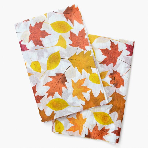 Fall Wrapping Paper Seamless Pattern With Autumn Fall Yellow, Brown,