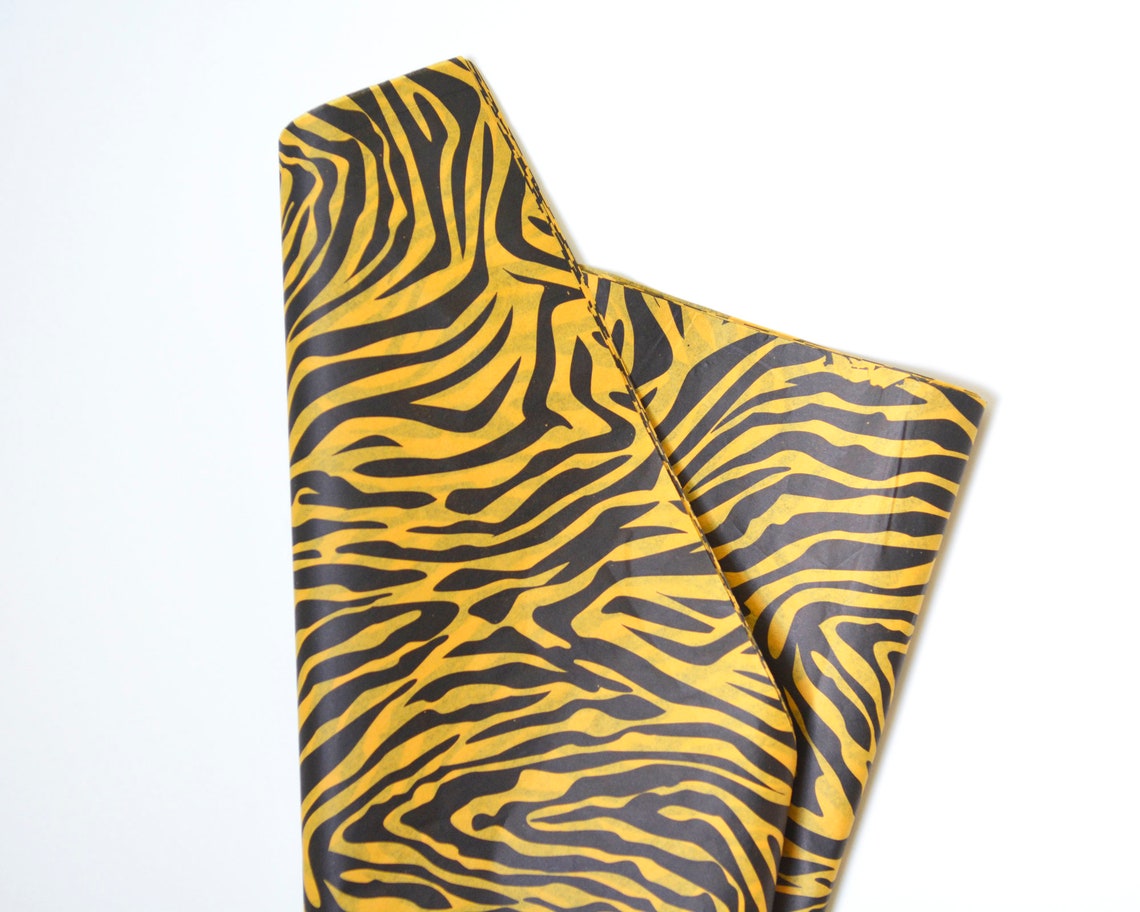 Tiger Pattern Tissue Paper Jungle Birthday Gift Wrapping | Etsy