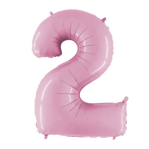40 Jumbo Pink Number 2 Balloon Number Two Balloon Pink - Etsy