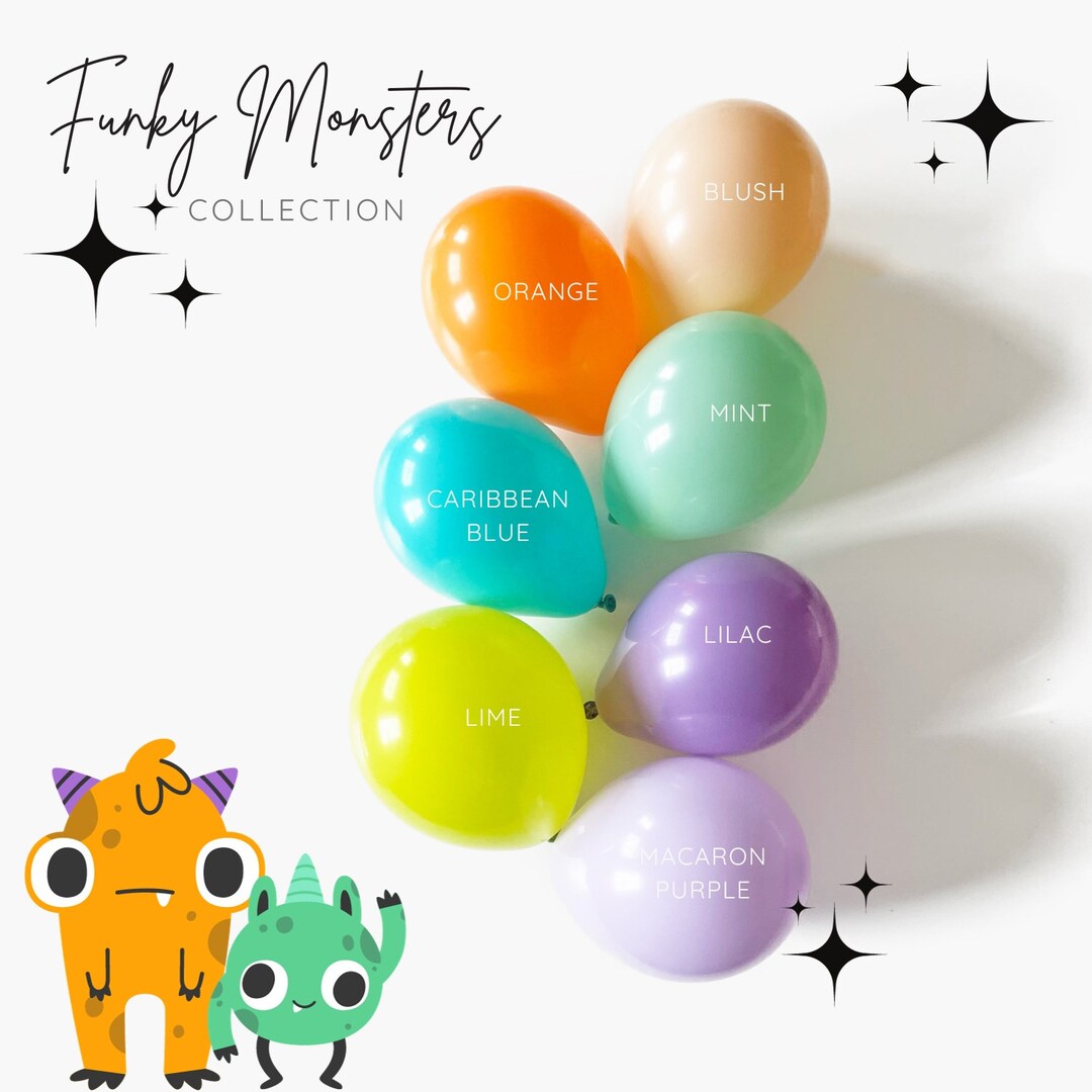 Funky Monsters Balloon Kit - Balloon Bouquet Balloon Garland DIY ...