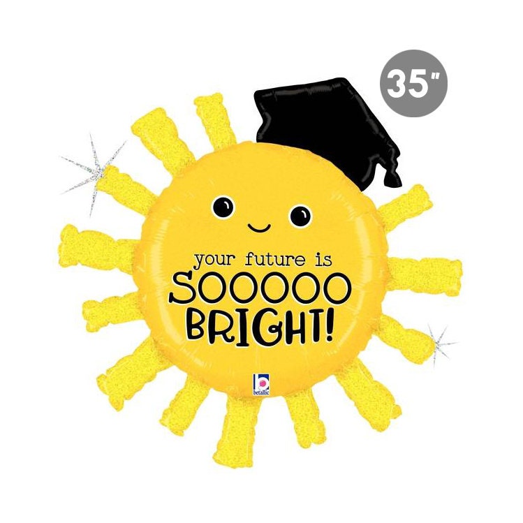 Graduate Sun Foil Balloon 35" | Graduation Party Decor | Kindergarten ...