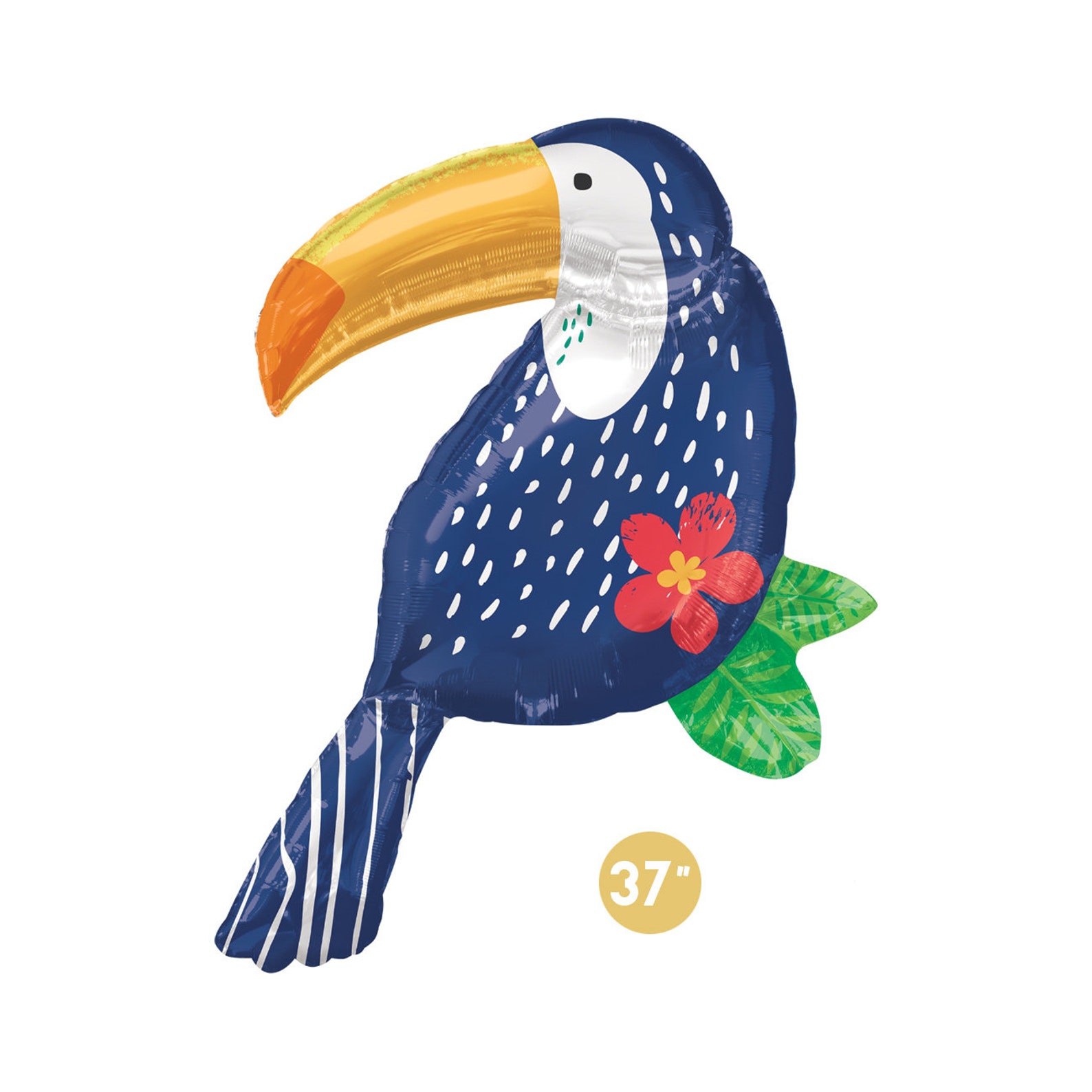 Jumbo Tropical Jungle Toucan Foil Balloon 37", Tropical Bird Party ...