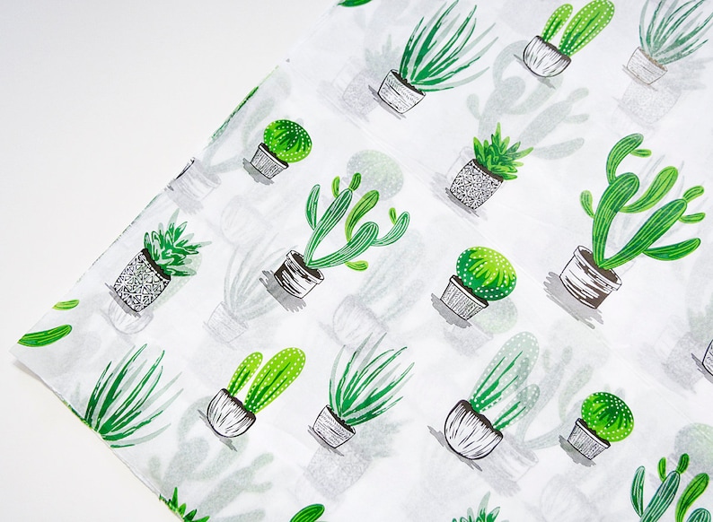 Cactus Tissue Paper, Kids Craft Supplies, Cactus Paper, Cactus Gift ...