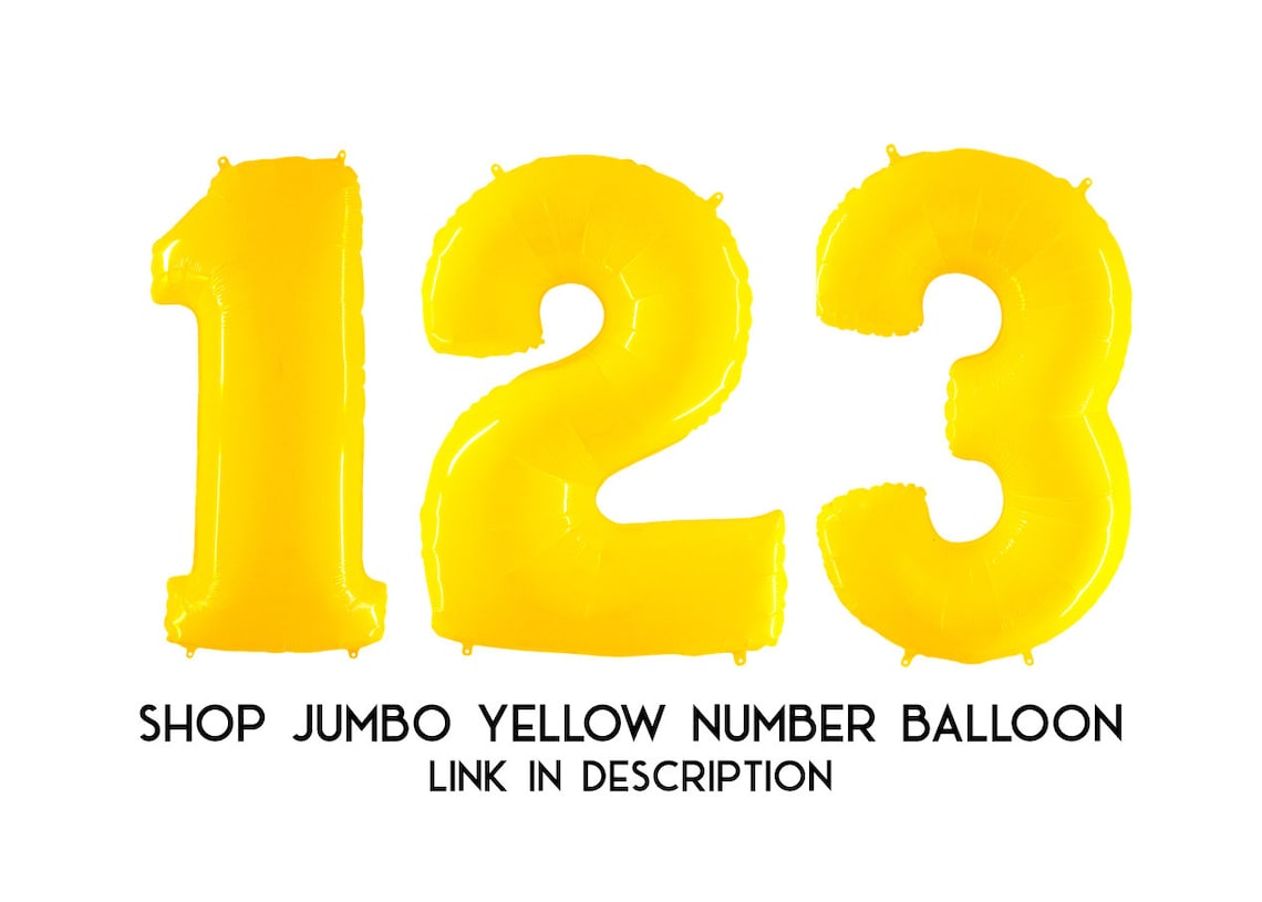 Jumbo Yellow Number 2 Balloon 40 Honey Bee Theme Second | Etsy