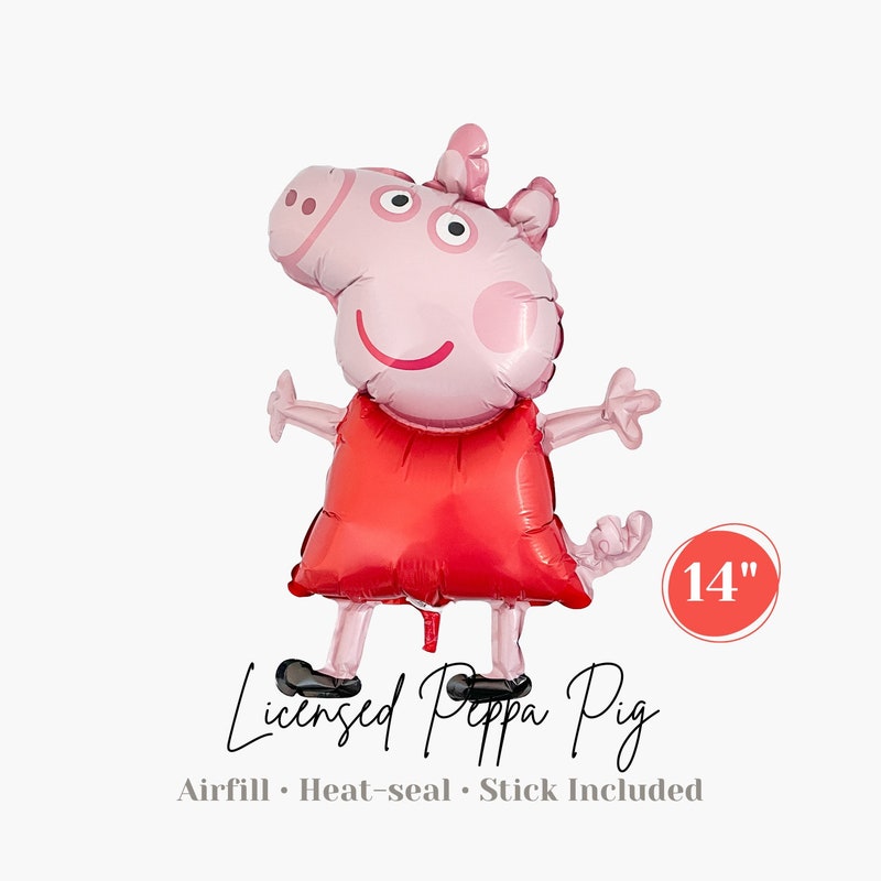 Peppa Pig Balloon - Etsy
