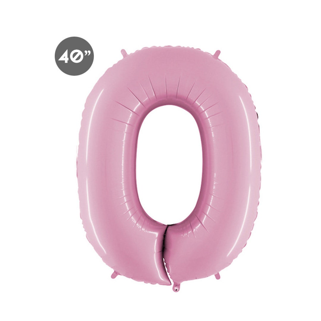 Jumbo Pink Number 0 Balloon, Girls Milestone Birthday, 10th Birthday ...