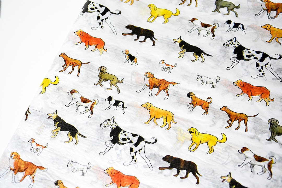 Dogs Tissue Paper, Dog Pattern Gift Wrapping Paper, Christmas Gift ...