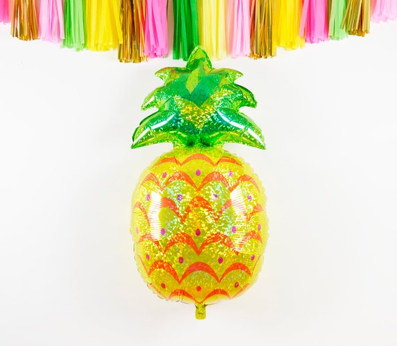 Jumbo Pineapple Foil Balloon Pineapple Birthday Party Beach | Etsy