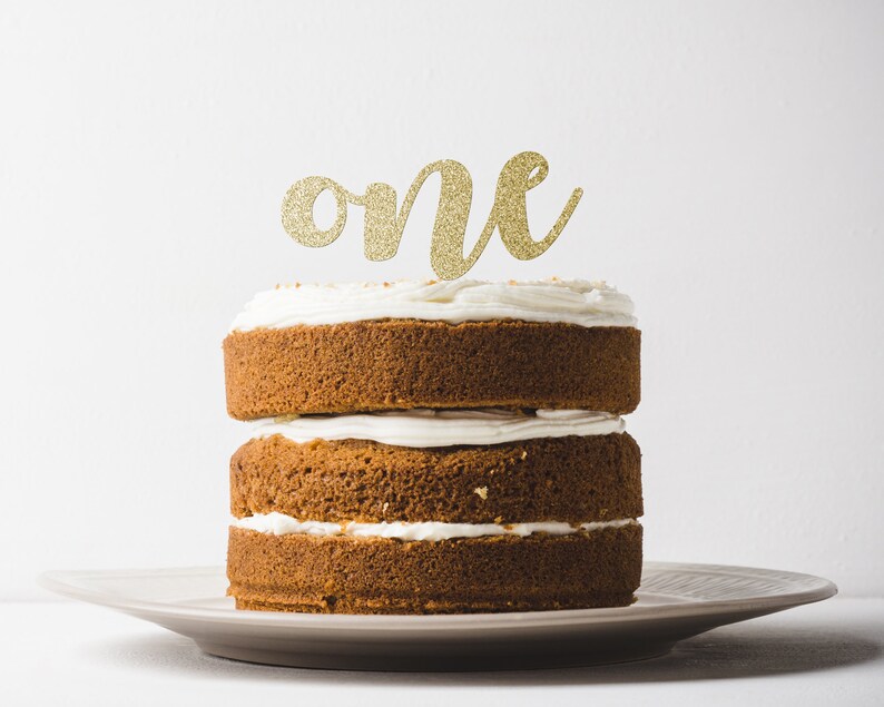 One Cake Topper Glitter One Cake Topper First Birthday - Etsy
