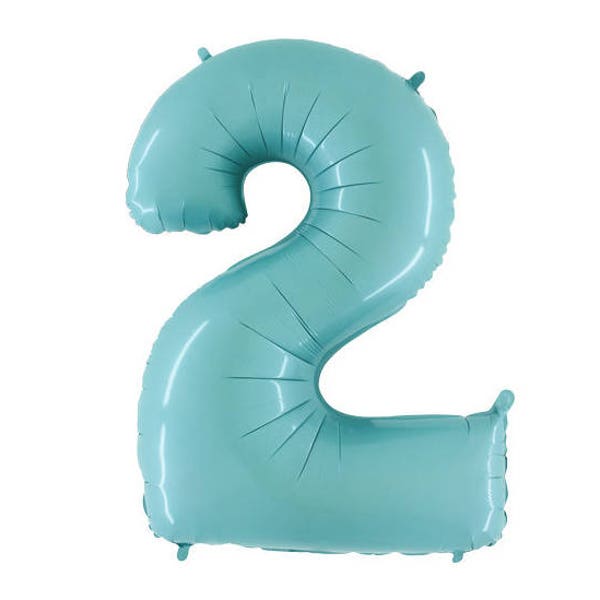Blue Number 2 Balloon - Etsy