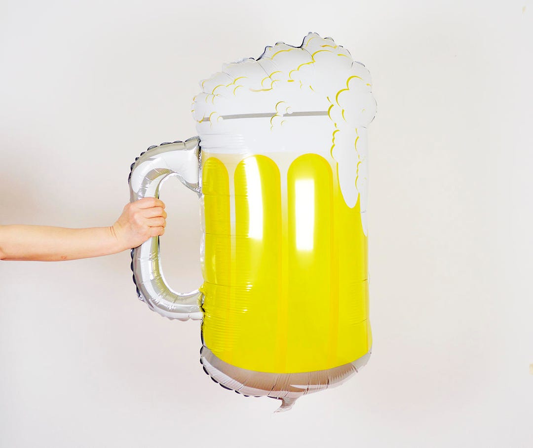 34" Beer Balloon, Beer Mug Balloon. Bachelor Party Decor, Wedding ...