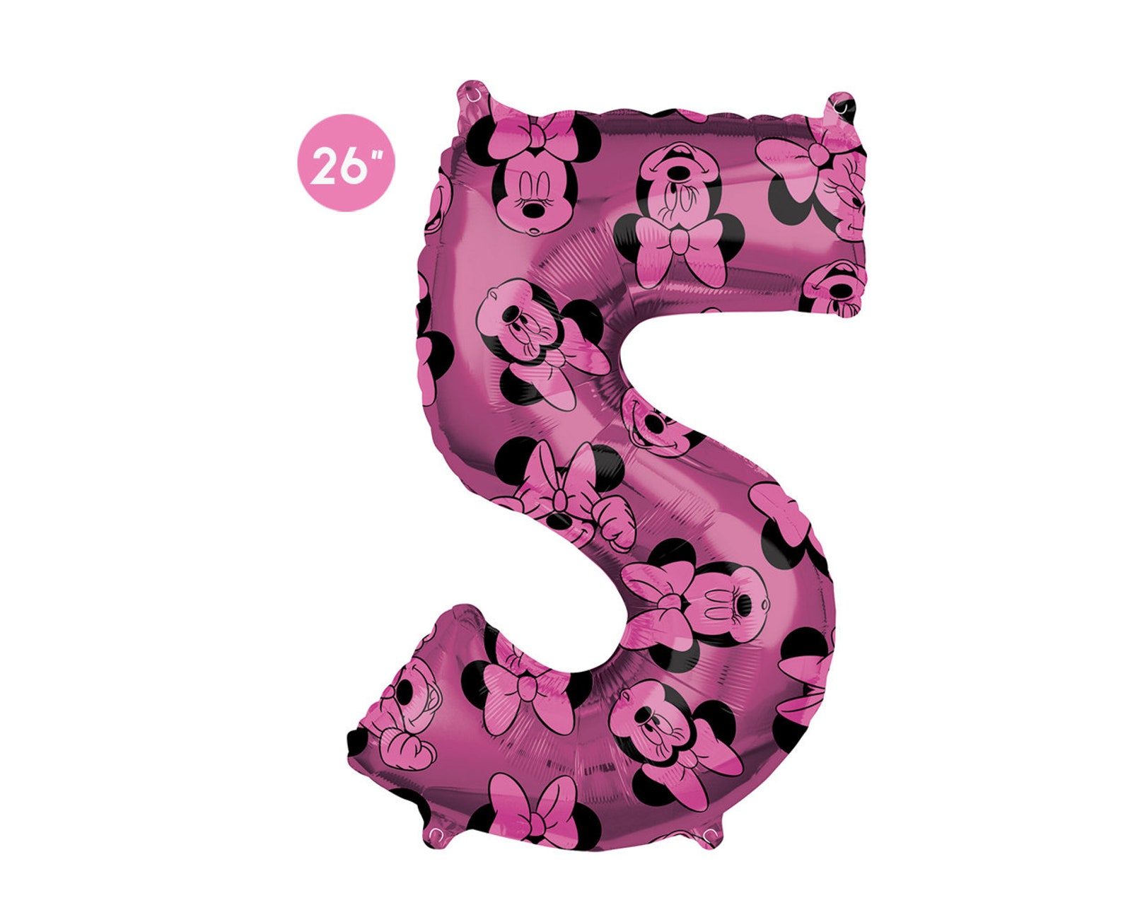 Pink Minnie Mouse Number 5 Balloon Mid-size 26-inch Licensed - Etsy