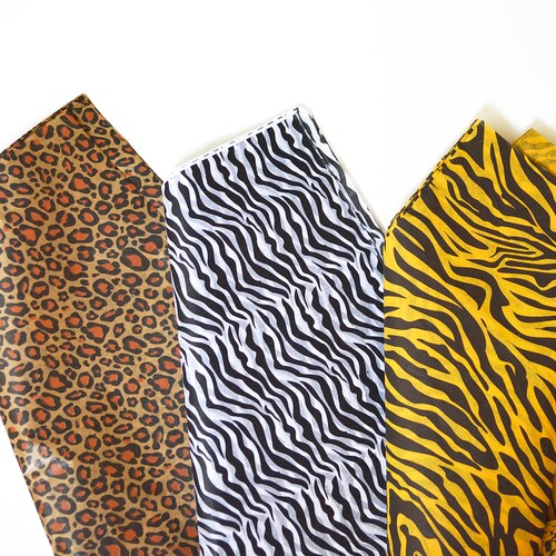 Animal Pattern Tissue Paper Set Kids Craft DIY Supplies - Etsy