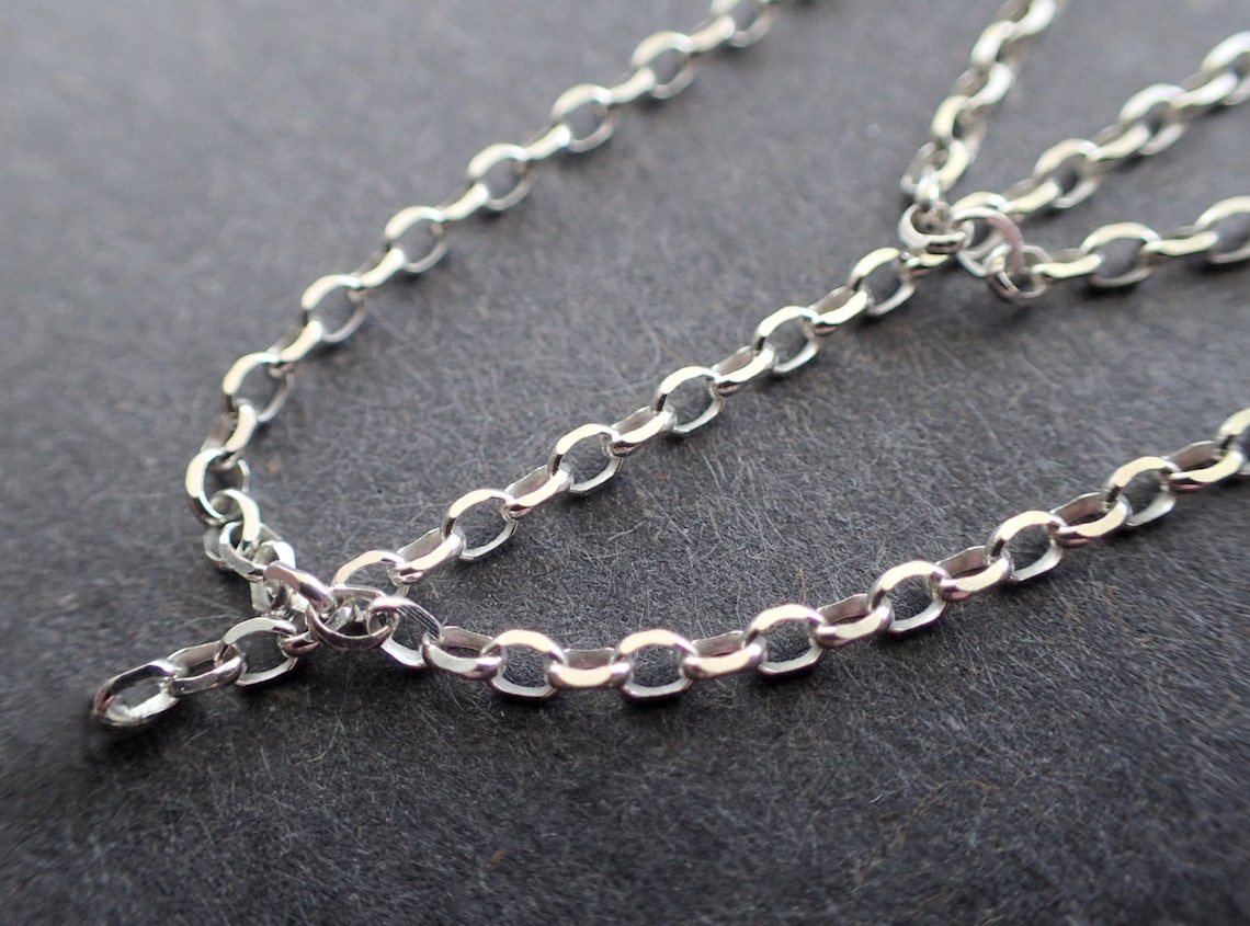 Layered Sterling Silver Chain Choker, Multi Strand Necklace, Bib - Etsy