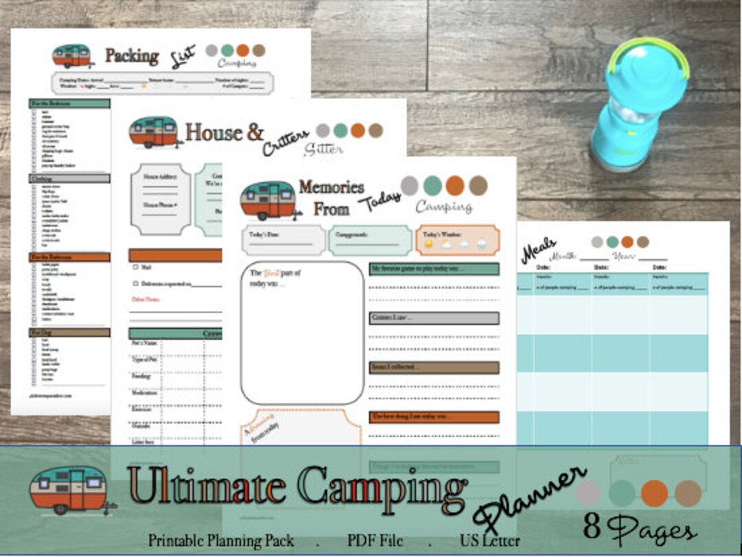 Ultimate Camping Planning Pack - Etsy