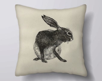 Hare cushion | Etsy