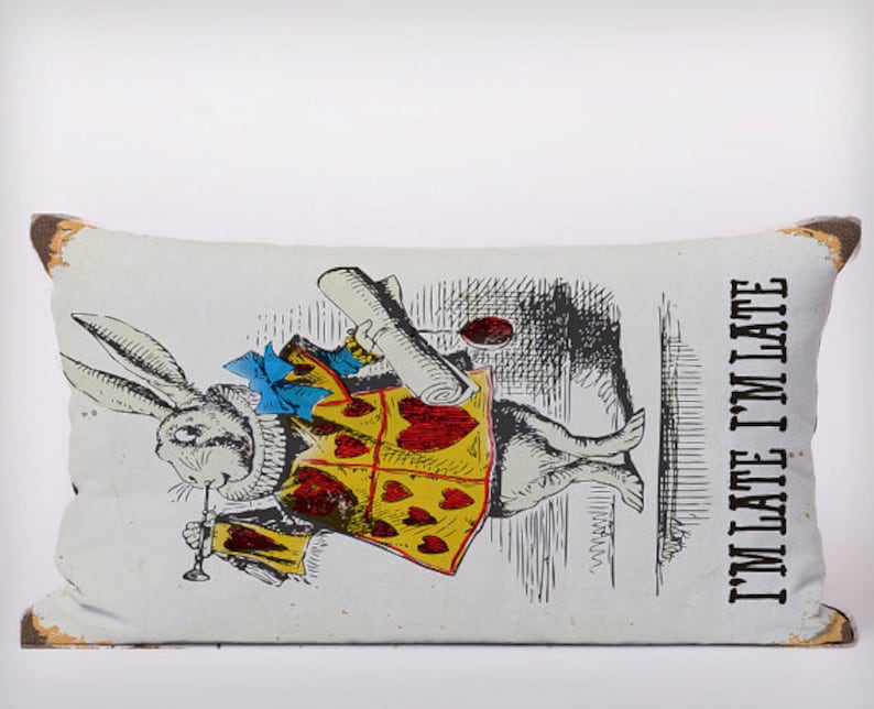 Alice in Wonderland White Rabbit I'm Late Vintage - Etsy