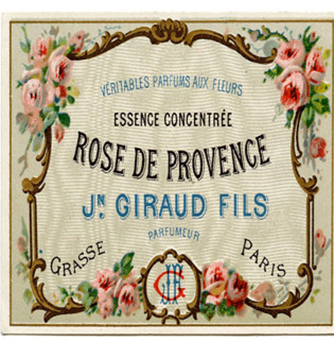 Rose Perfume Label Can Be Customizeable Personlized | Etsy