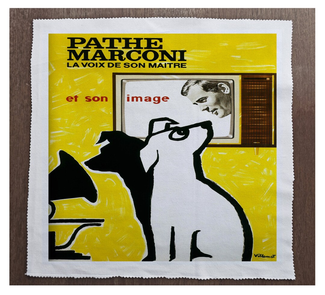 Yellow Dog Pathe Marconi La Voix De Son Maitre - - Sewing, Cushion ...