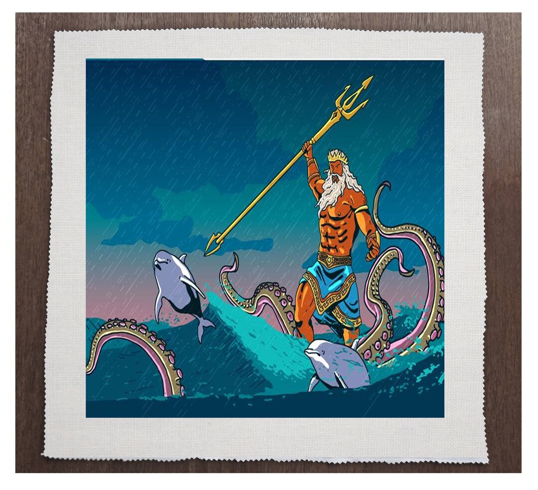 Sea Ocean Octopus King Tridant Mermaid Merman - Sewing, Cushion ...