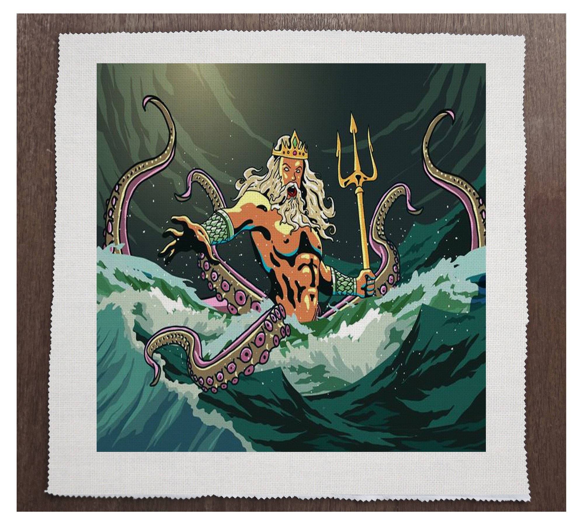 Sea Ocean Octopus King Tridant Mermaid Merman - Sewing, Cushion ...