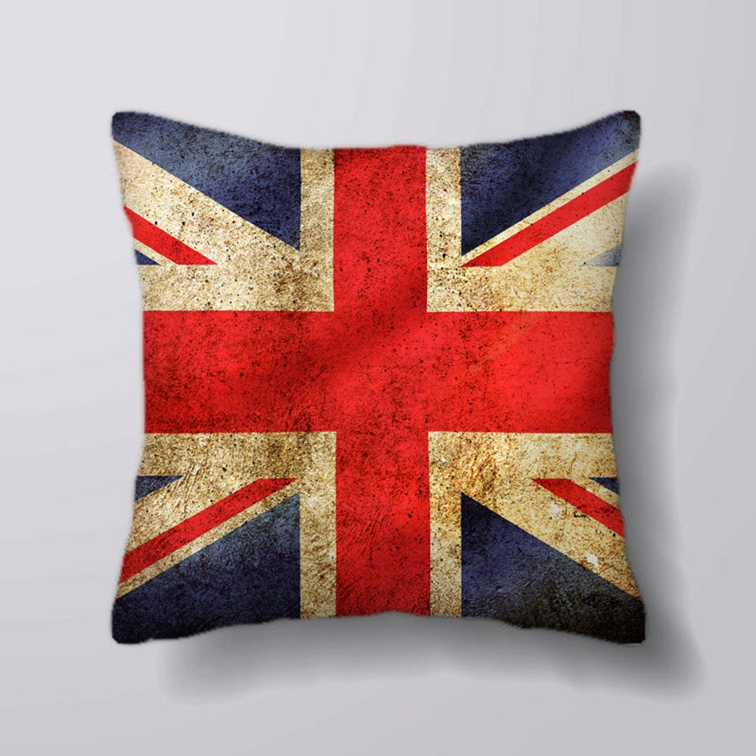 British England Flag -cushion Cover Case or Stuffed With Insert - Etsy