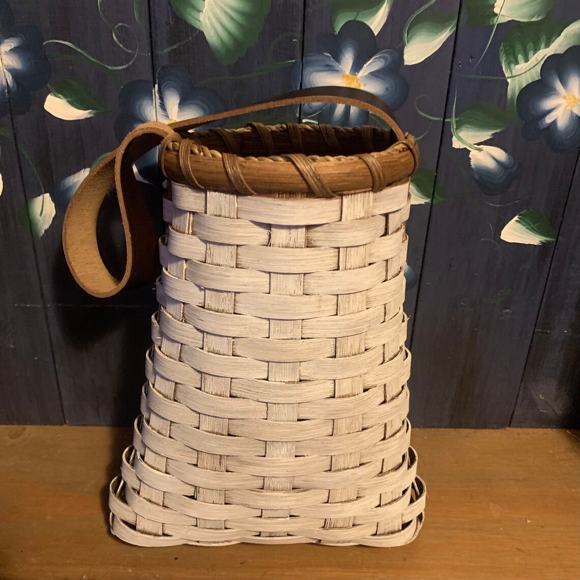 Handmade Basket Farmhouse Decor Tapered Wall Basket Flower - Etsy